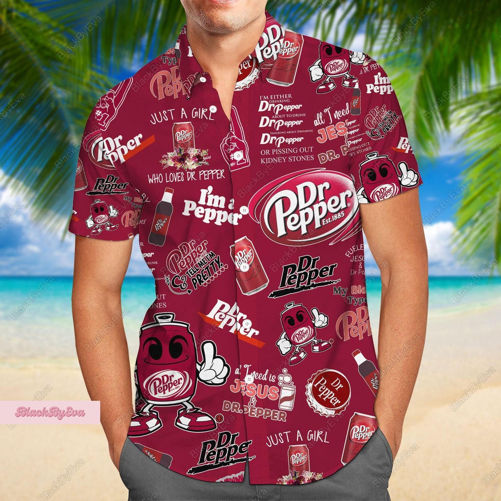 Dr Pepper Button Shirt, Dr Pepper Soda Swims Shorts, I Love Dr Pepper ...