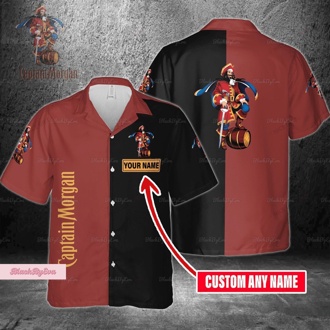 Captain Morgan Shirt, Captain Morgan Button Shirt, Captain Morgan ...
