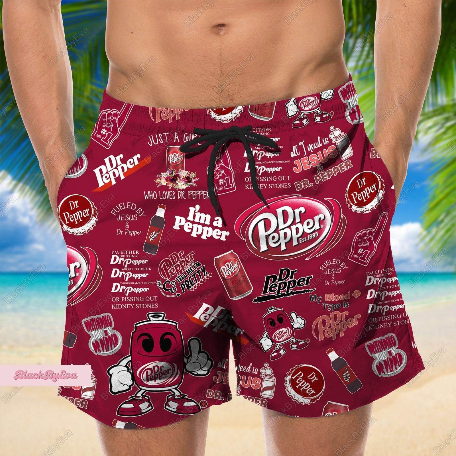 Dr Pepper Button Shirt, Dr Pepper Soda Swims Shorts, I Love Dr Pepper ...