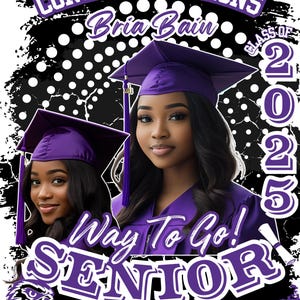 2025 Senior Grad Template - Etsy