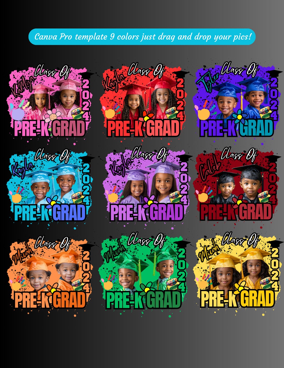 Pre-k Grad Templates /graduation/class of 2024/grad T-shirts ...