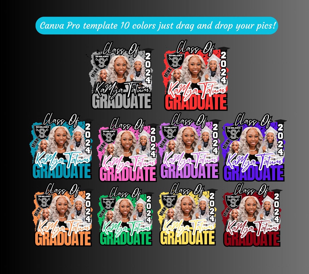 Grad Templates /graduation/class of 2024/grad T-shirts/personalized ...