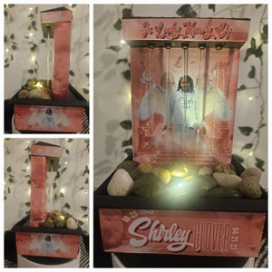 Custom LED Fountain / Waterfall Fountain / Memorial Fountain / Keepsake ...