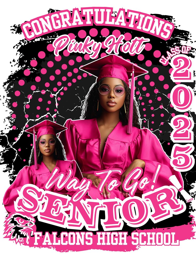 2025 Senior Grad Template - Etsy