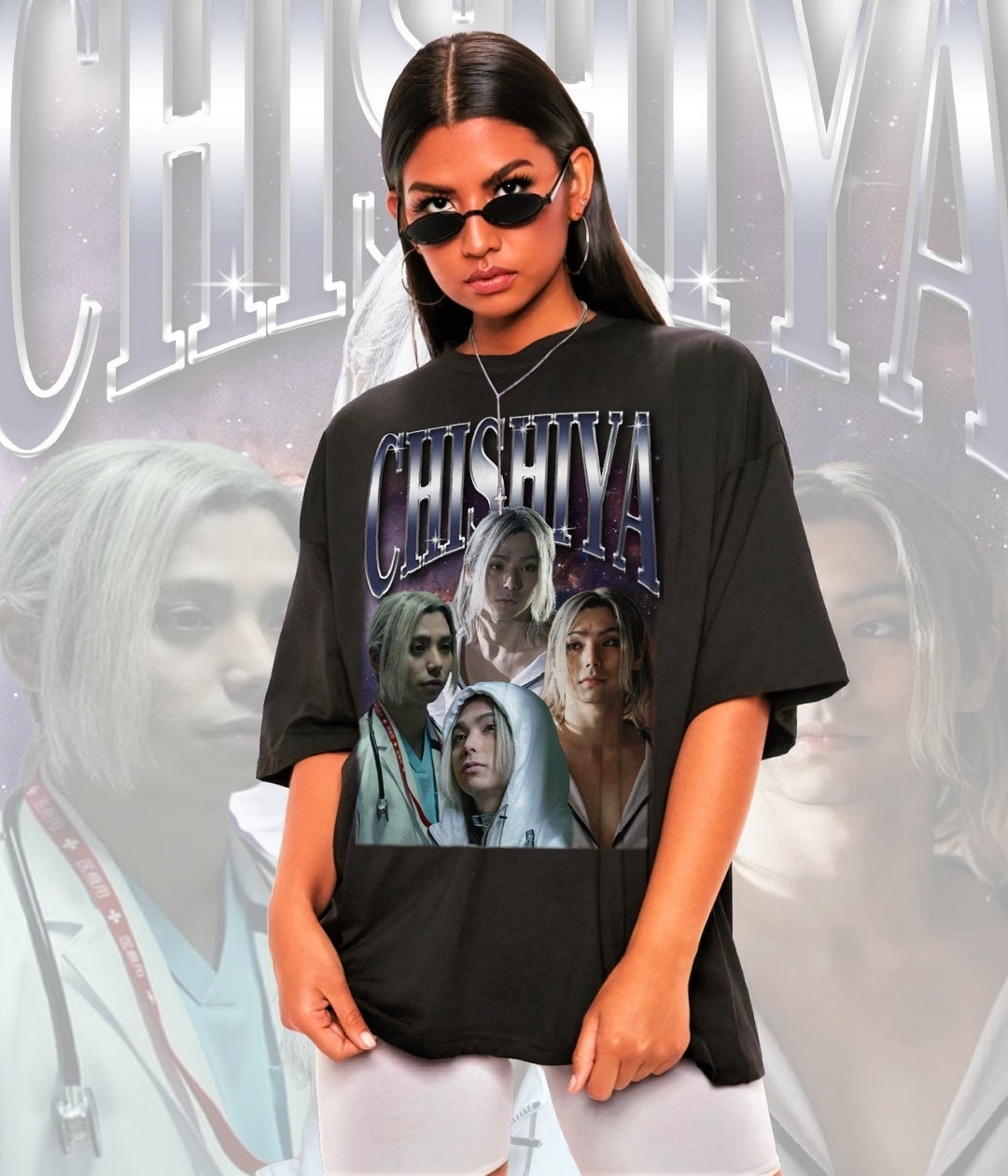 Retro CHISHIYA Shirt shuntaro Chishiya Tshirt,cheshire Alice in ...