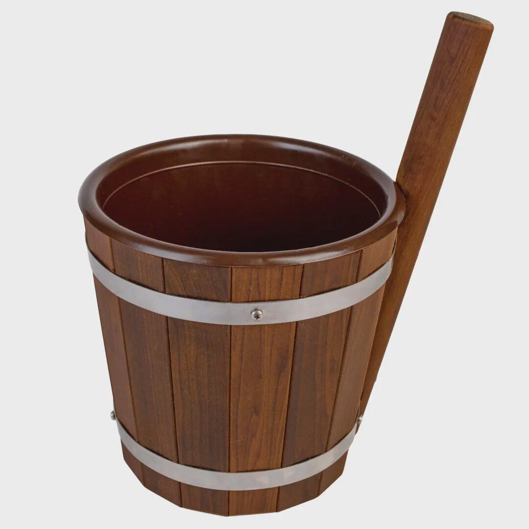 Wood Sauna Bucket 5 L From Thermal Wood and Plastics. Insert - Etsy