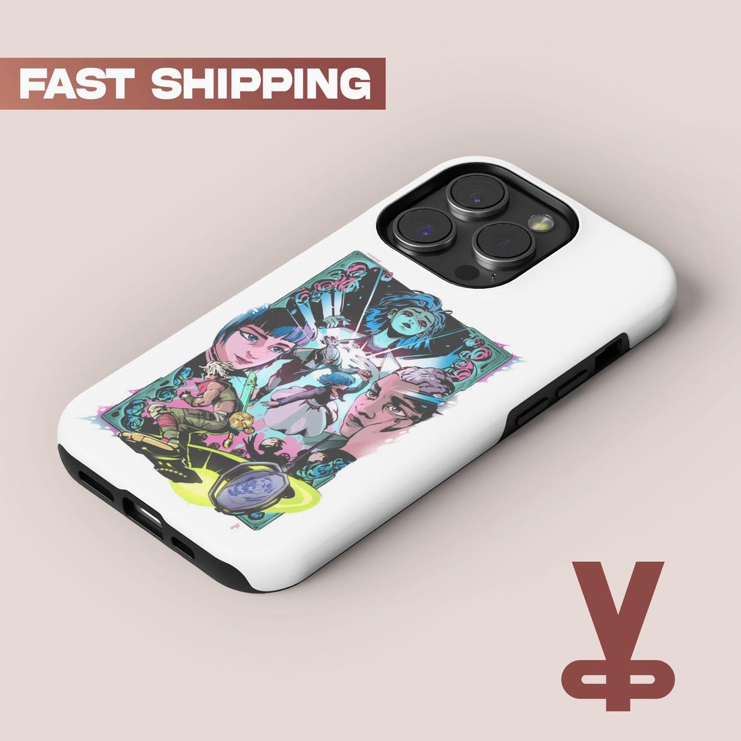 Jinx Arcane Phone Case, League of Legends Anime Phone Cover iPhone 17 ...