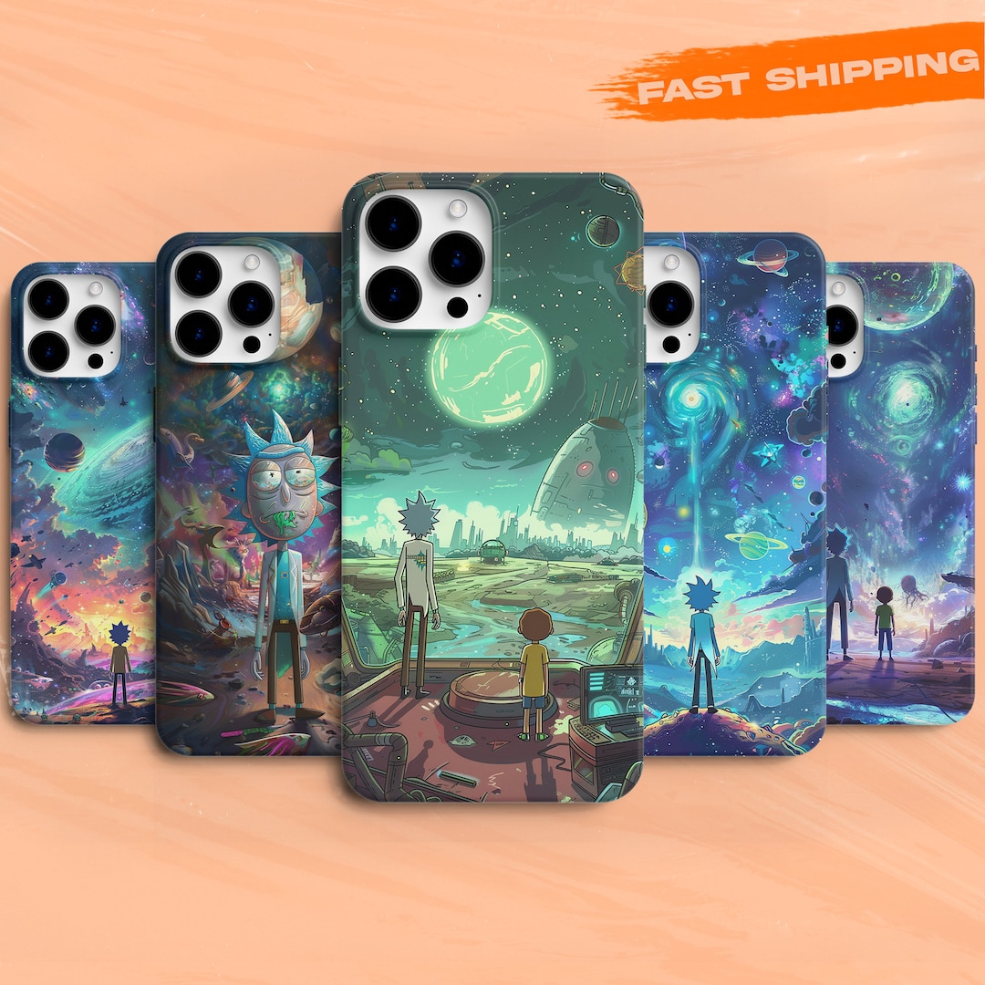 Rick and Morty Phone Case Cartoon Cover for iPhone 15pro, 14, 13, 12 ...