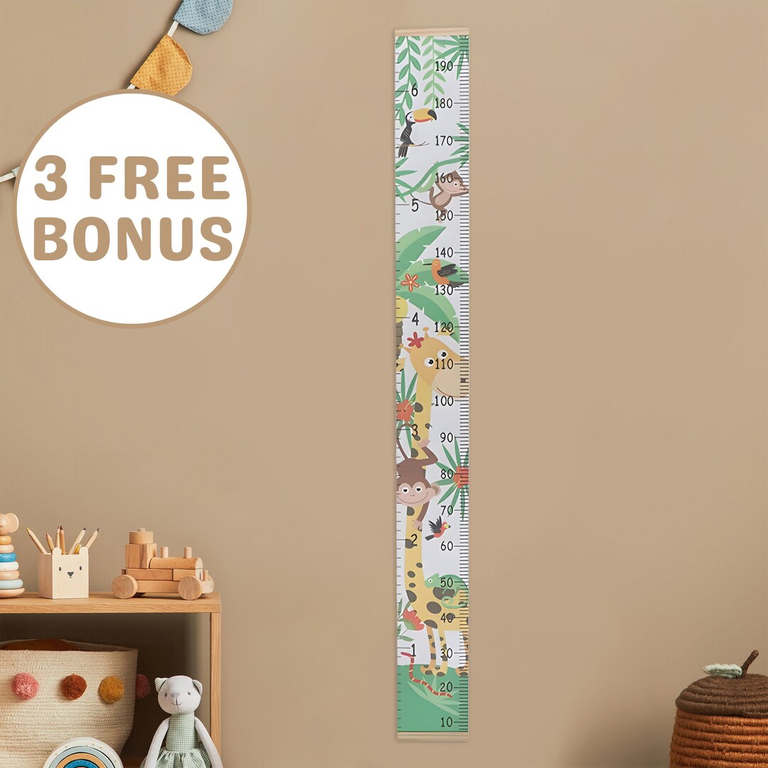 Growth Chart, Growth Ruler, Height Growth Chart, Height Chart, Kids ...