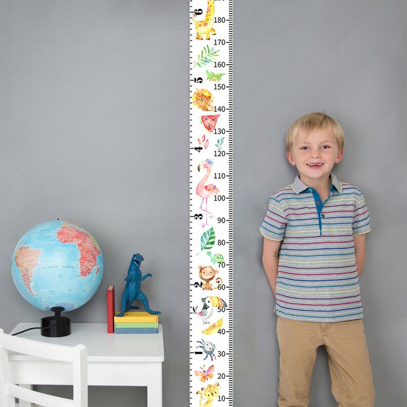 Growth Chart, Growth Ruler, Height Growth Chart, Height Chart, Kids ...