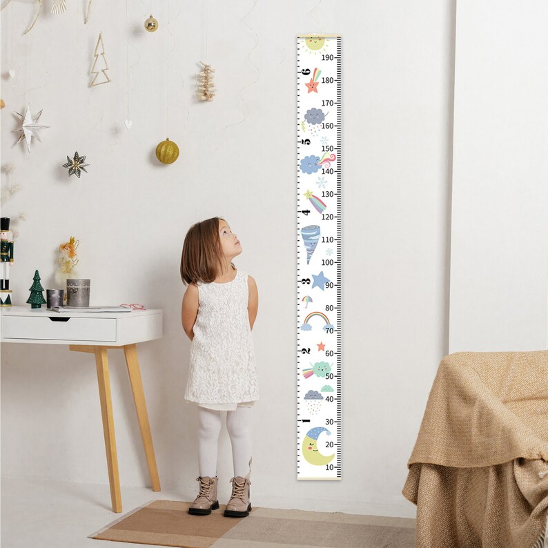 Growth Chart, Growth Ruler, Height Growth Chart, Height Chart, Kids ...