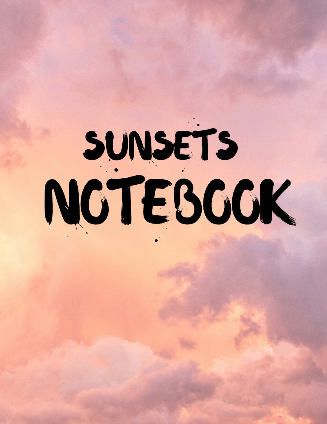 Printable Sunset Notebook/downloadable Design Notebook. - Etsy