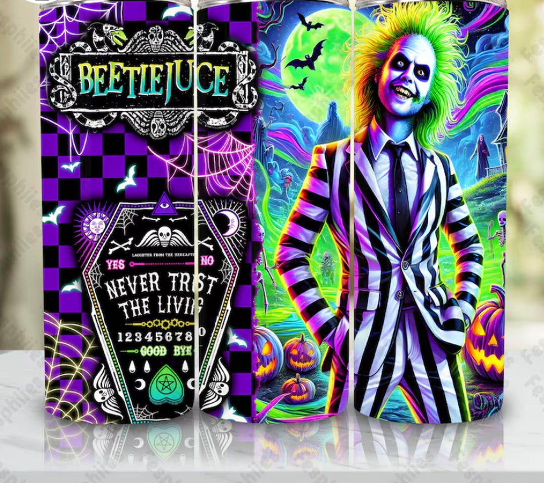 Halloween Character Tumbler Wrap Png, Digital Download, Cartoon Horror ...