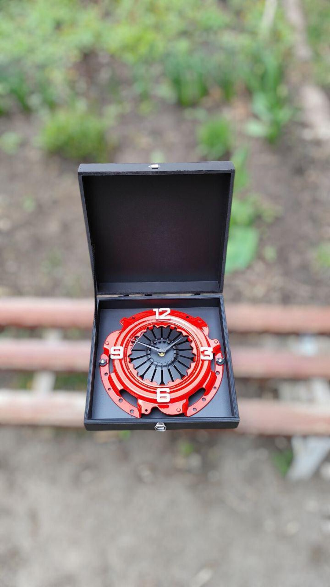 Automotive Clock With Car Brand Logo Gift, Car Parts Wall Clock for ...