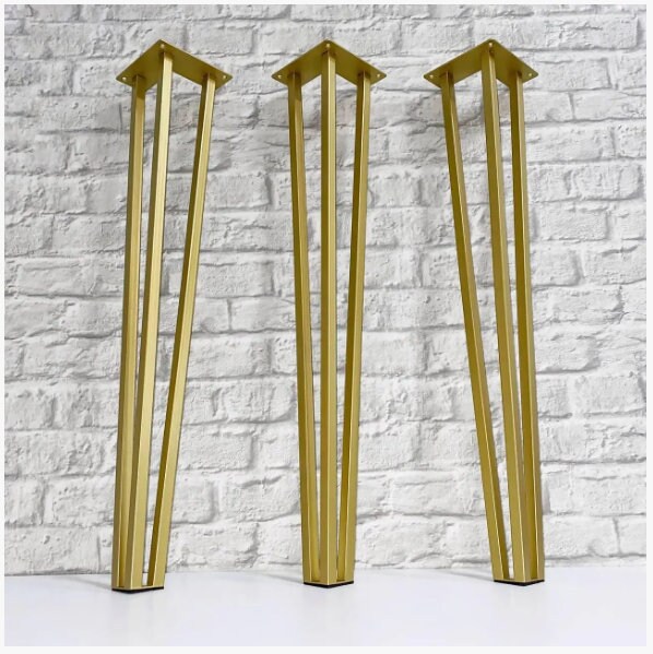 Gold Desk Legs Modern, Golden Table Legs, Gold Dining Table, Metal ...