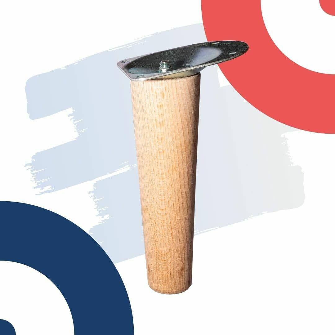 Set of 4 Table Legs of Maple Wood Uncoated, Maple Furniture Legs for ...