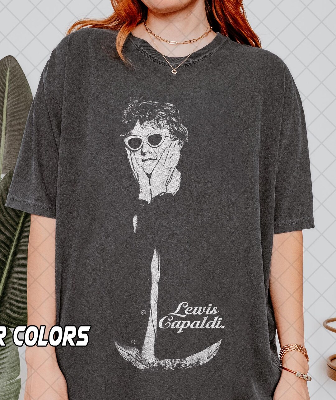 Retro 90's Comfort Colors Lewis Capaldi Vintage Shirt, Lewis Capaldi ...
