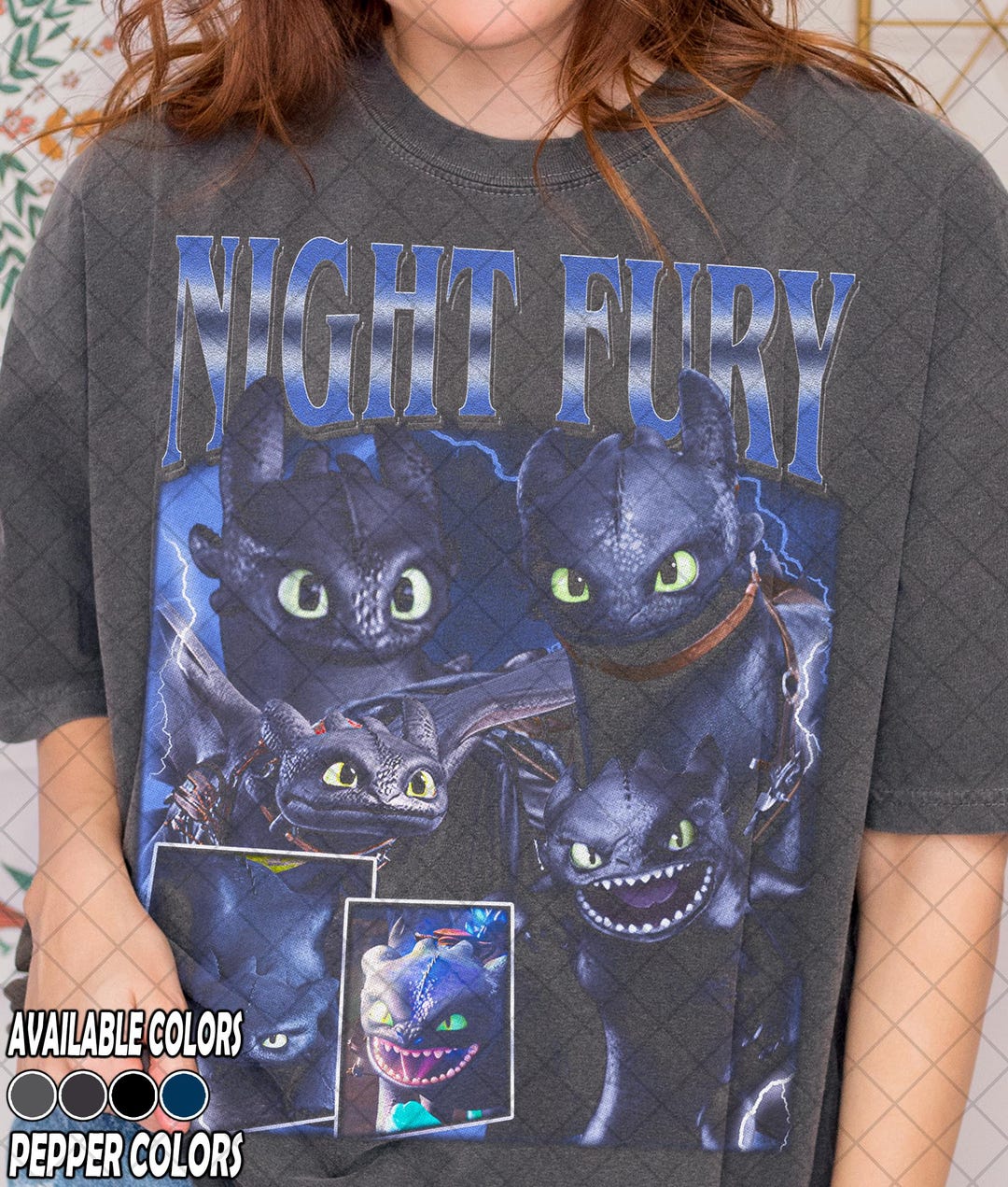Retro 90's Comfort Colors Toothless Night Fury T-shirt, How to Train ...