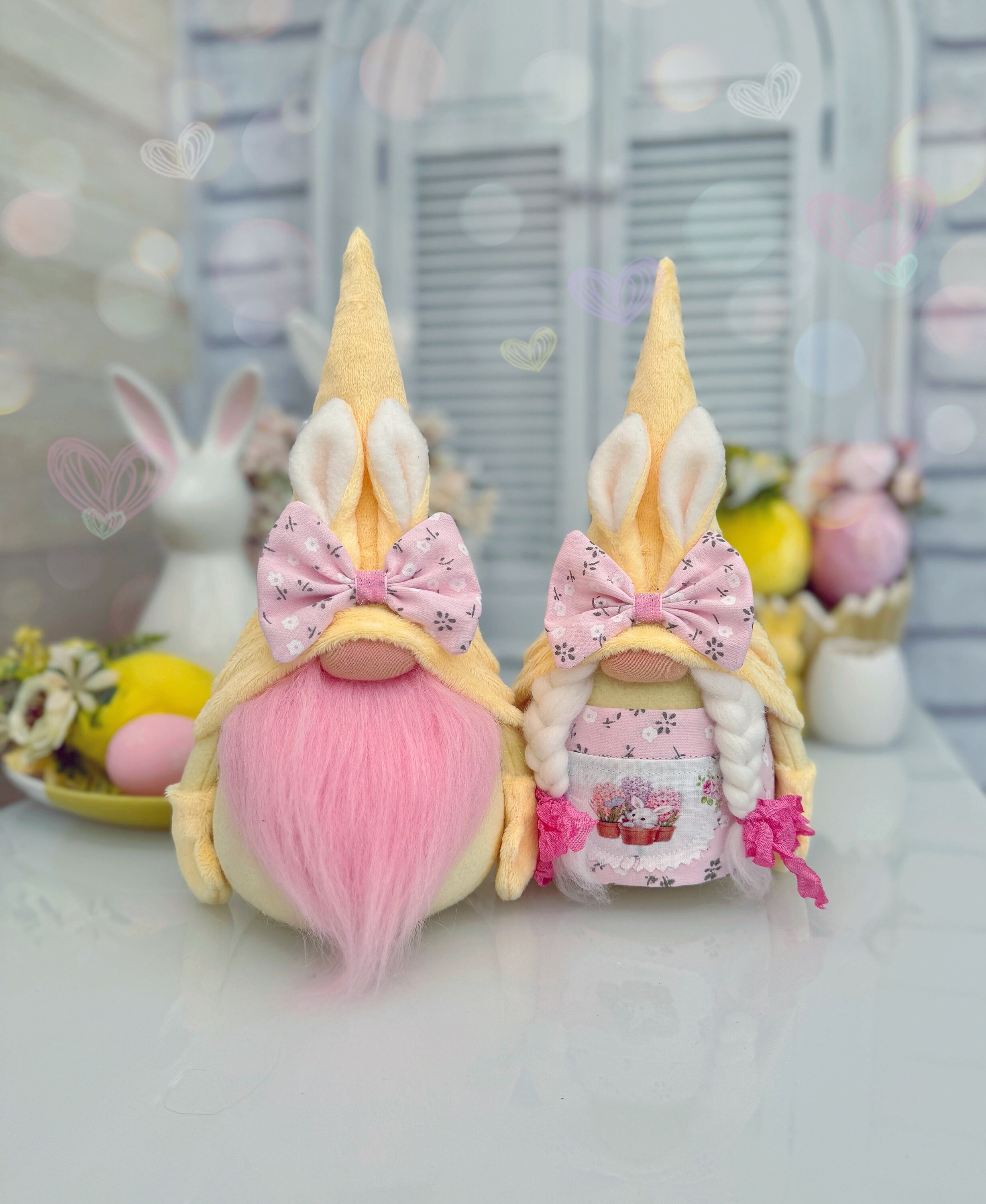 Easter Bunny Gnome. Spring Gonk. Knome Couple. Easter Decor. Easter ...