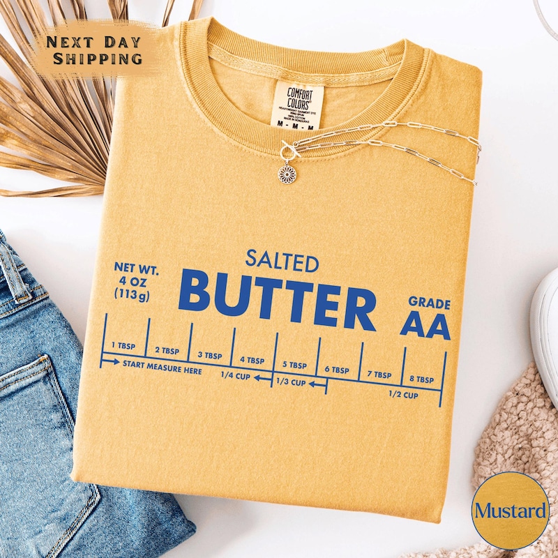 Butter Embroidered Shirt - Etsy