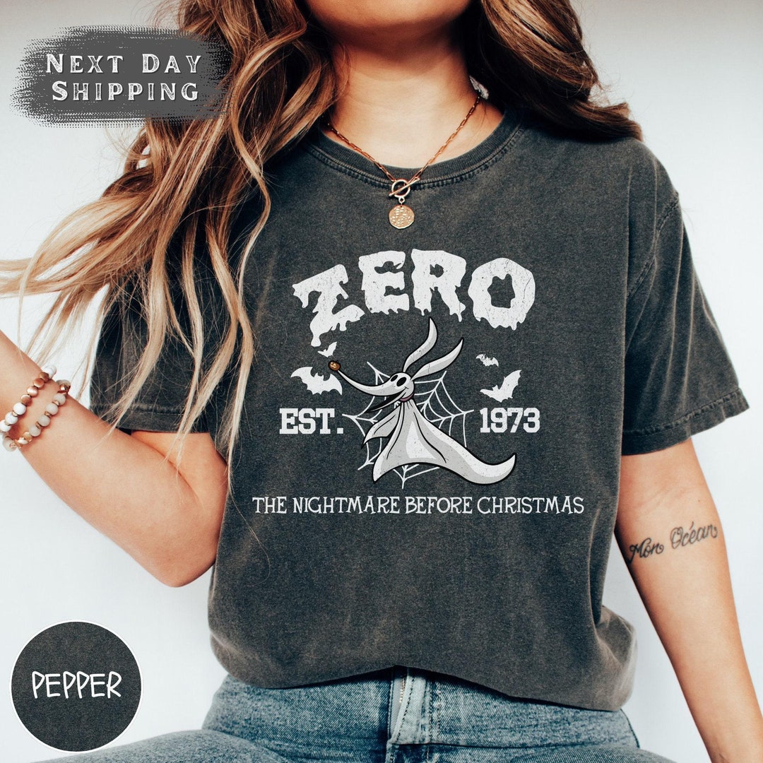 Vintage Zero Dog Shirt, Comfort Colors the Nightmare Before Christmas ...