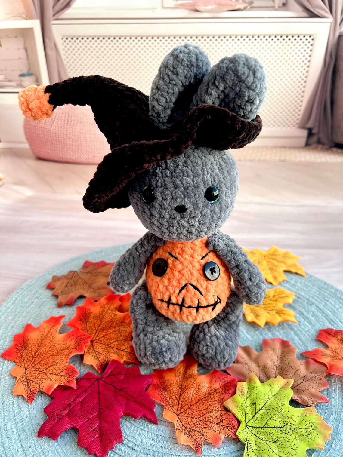 Halloween Amigurumi Pattern Bunny Cute Crochet Pattern for Fall Decor ...