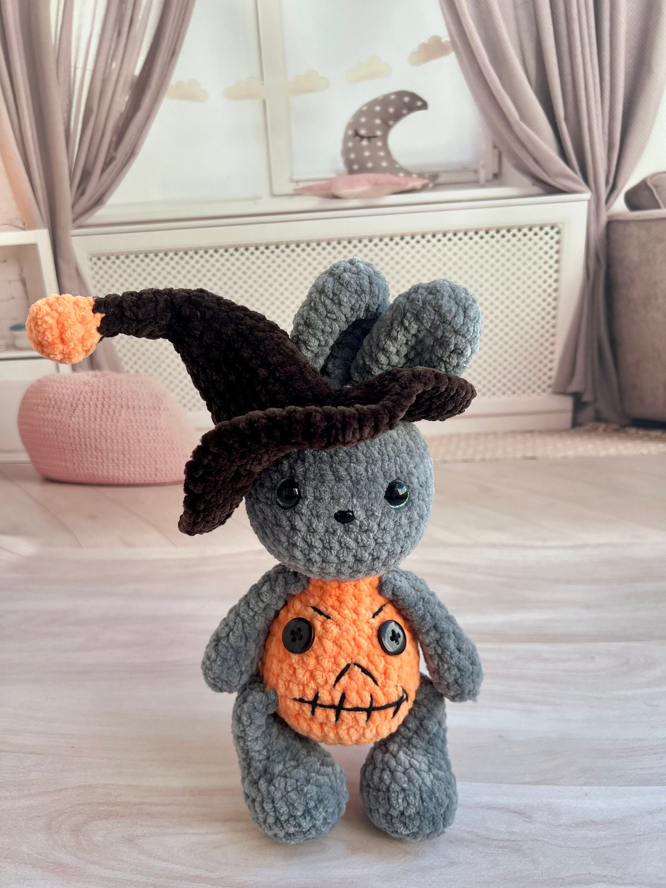 Halloween Amigurumi Pattern Bunny - Cute Crochet Pattern for Fall Decor ...