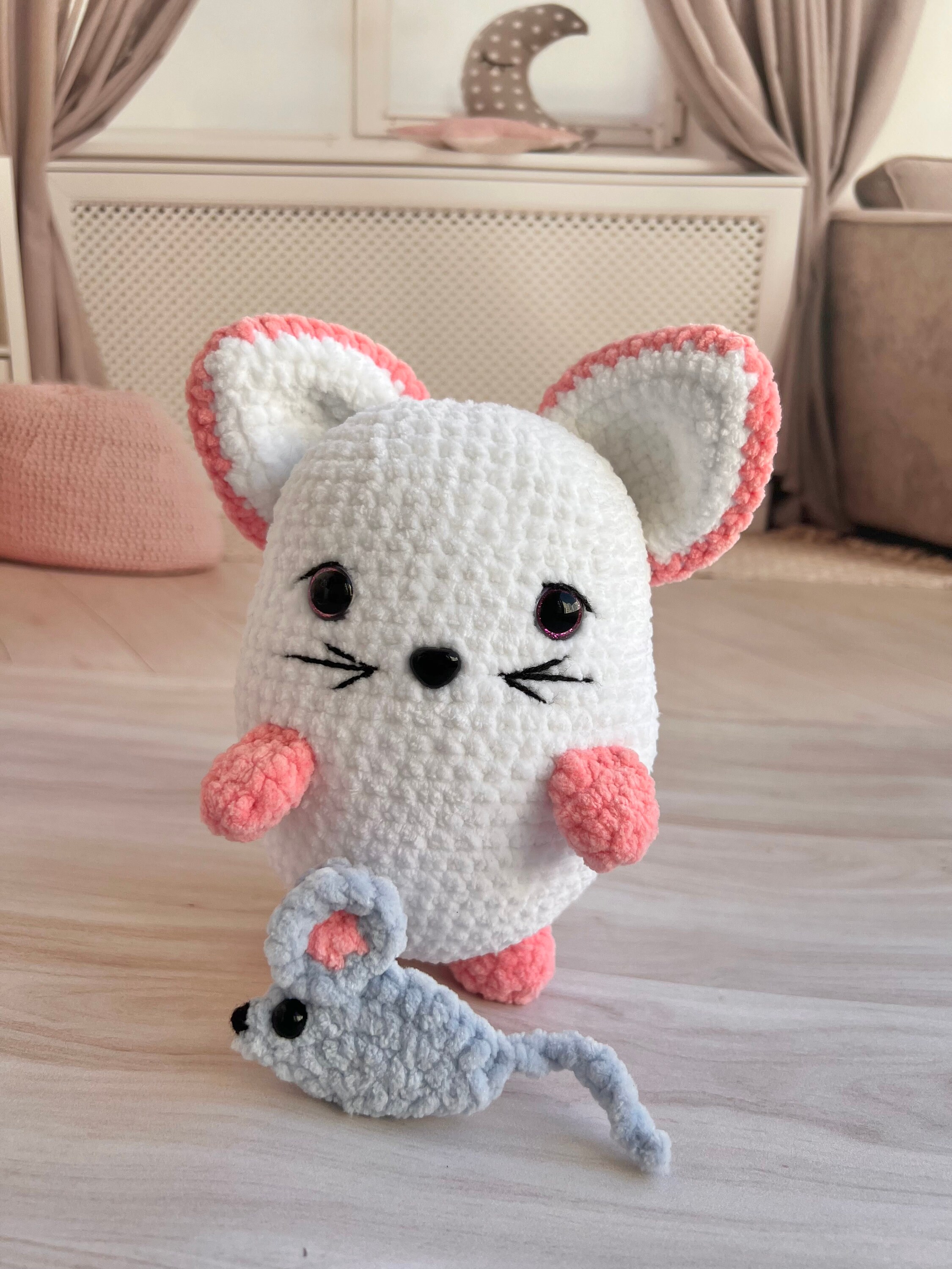 Cat and Mouse Crochet Pattern Loaf Cat Pattern Amigurumi Loaf Cat and ...