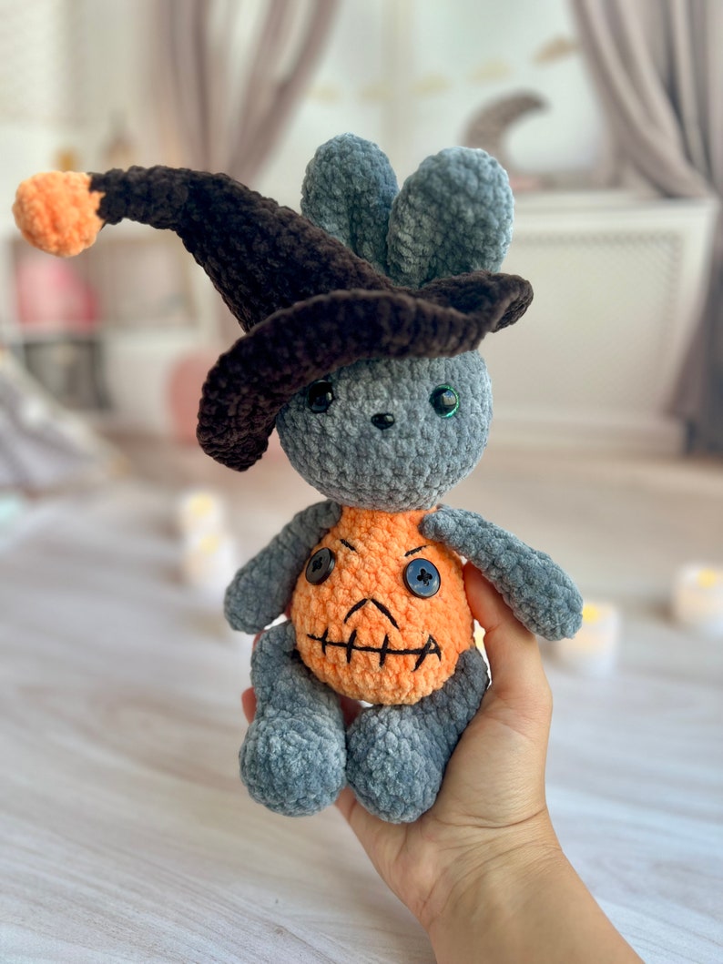Halloween Amigurumi Pattern Bunny - Cute Crochet Pattern for Fall Decor ...