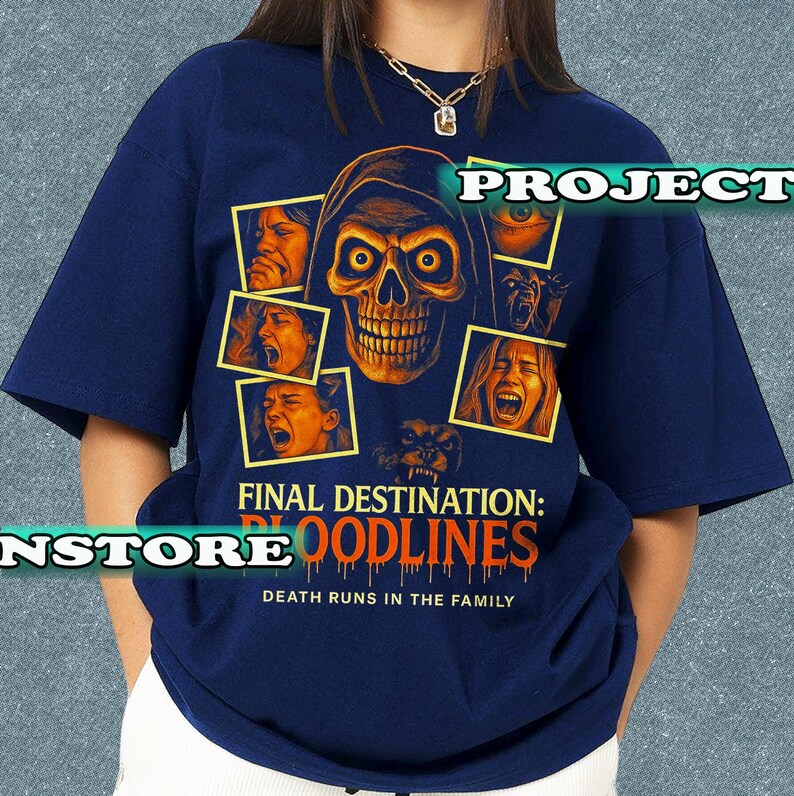 Retro 90's Final Destination Bloodlines Shirt, Horror Movie Graphic Fan ...