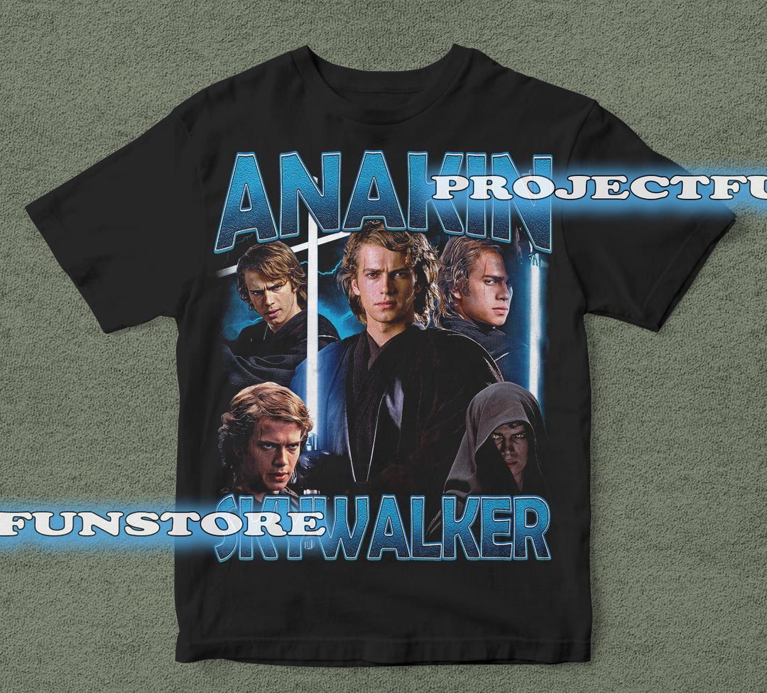 Retro 90's Anakin Skywalker T-shirt, Anakin Skywalker Fan Tee Graphic T ...