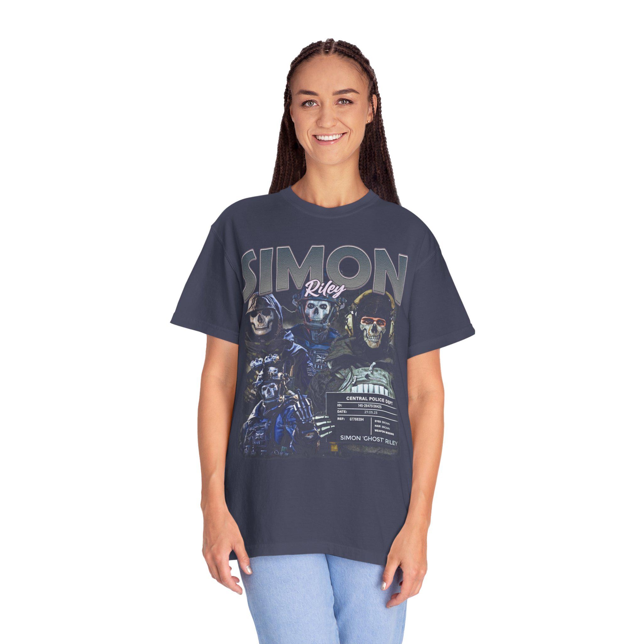 Comfort Colors Retro 90's Simon Ghost Riley T-shirt, Simon Riley Game ...