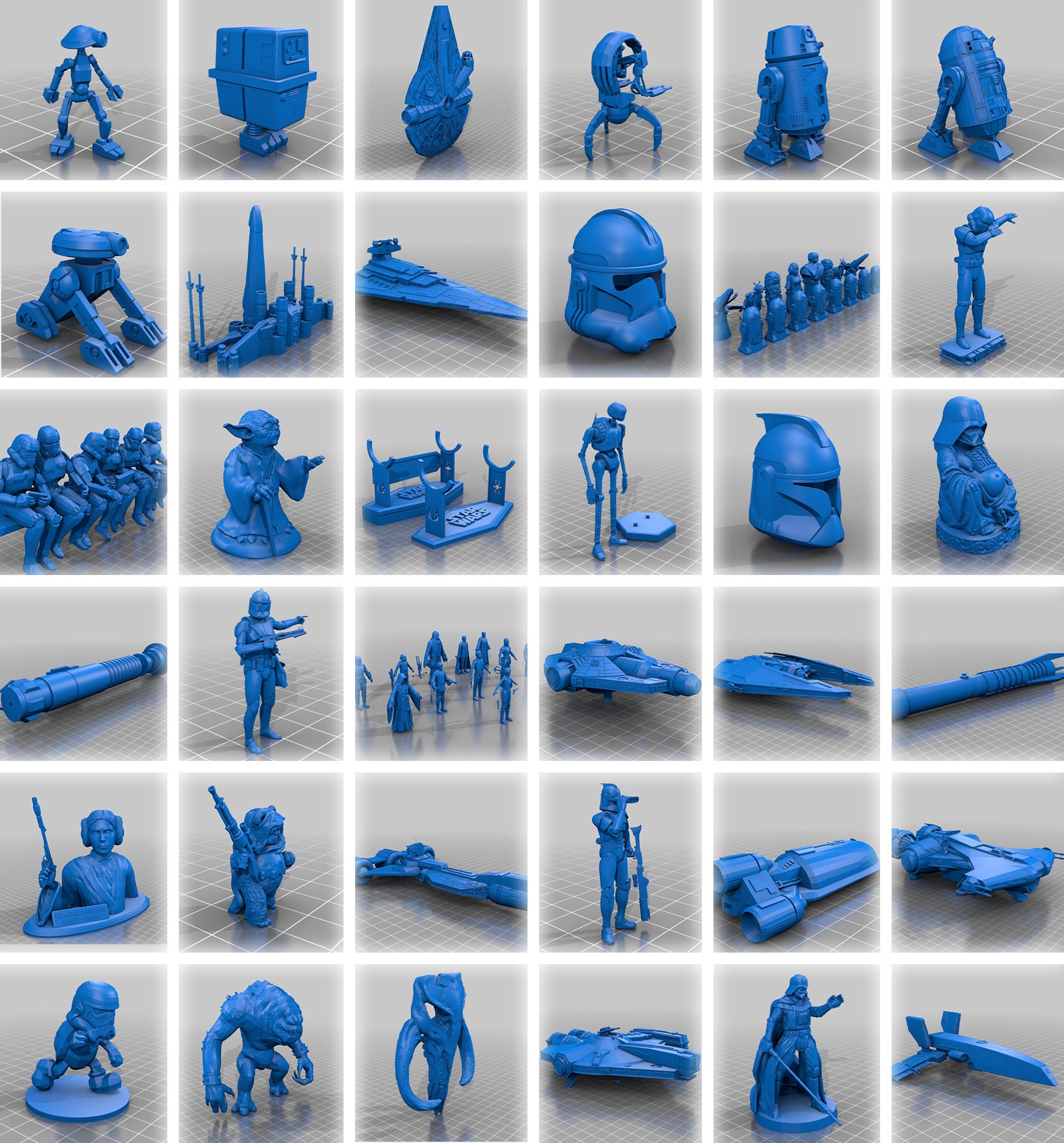 Star Wars STL 3D File, Star Wars 3D Print Files - Etsy