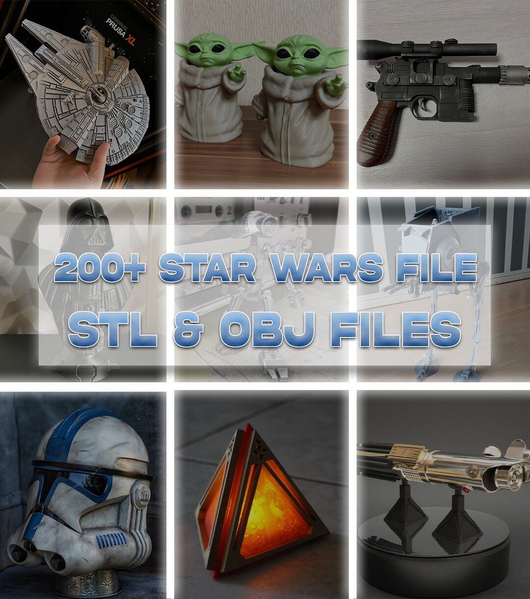 200 Star Wars STL 3D File, Star Wars 3D Print Files - Etsy