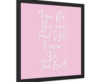 That Girl Poster Trendy Pink That Girl Wall Art It Girl Print Girly ...