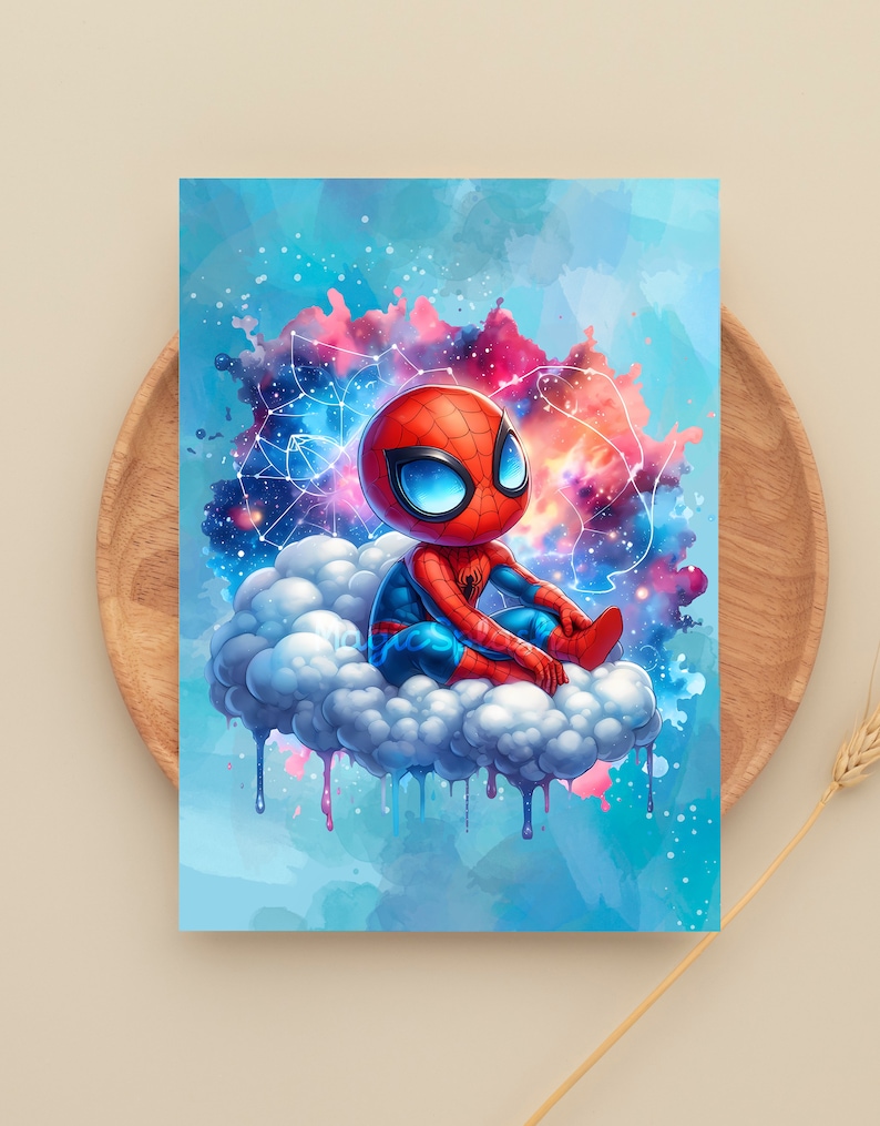 Spidey Galaxy Watercolor Splash, Clipart Images, Graphics and Artwork ...