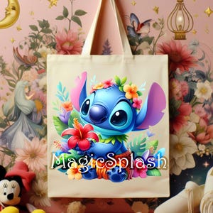 Stitch Floral Watercolor Splash, Clipart Images, Graphics and Artwork ...