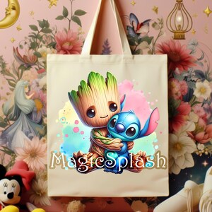 Baby Groot and Stitch Clipart Image (PNG) - Etsy