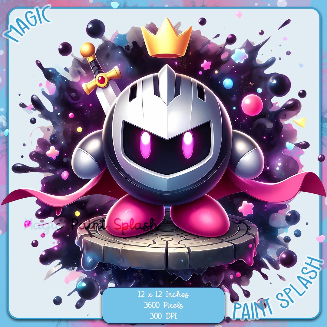 Meta Knight Watercolor Splash, Clipart Images, Graphics and Artwork ...