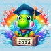 Yoshi Class of 2024 Graduation Watercolor Splash, Clipart Images ...