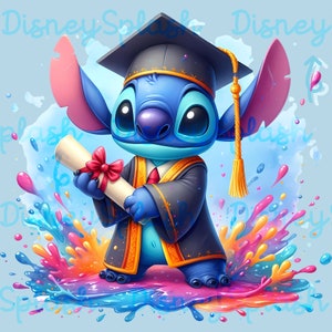 Stitch Graduation Diploma Clipart Images, Graphics and Artwork, Rainbow ...