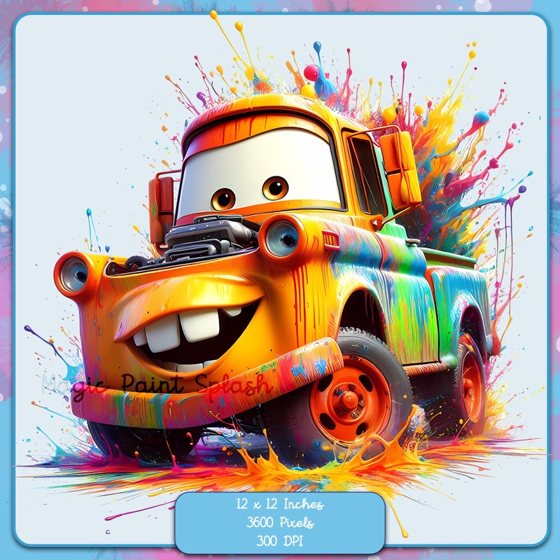 Tow Mater Printable Face - Etsy