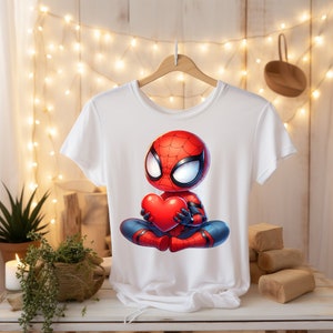 Cute Spidey Heart PNG Image, Clipart Images, Graphics and Artwork, PNG ...