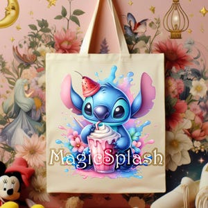 Stitch Milkshake Watercolor Splash Clipart, PNG Image (digital Download ...