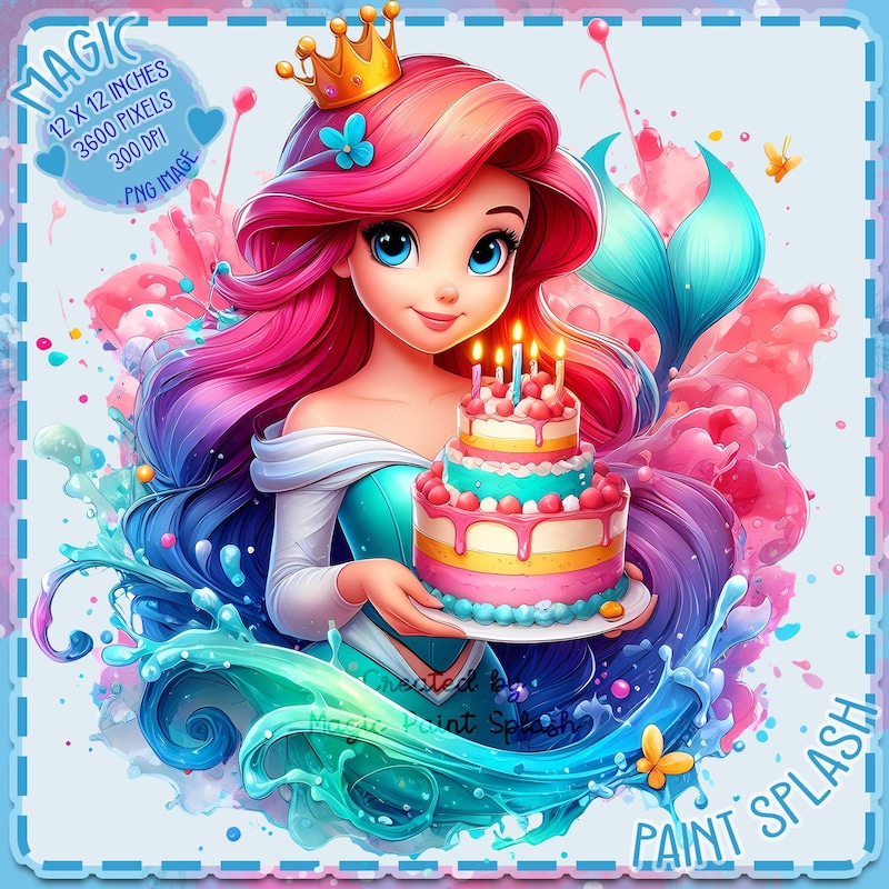 Ariel Birthday - Etsy
