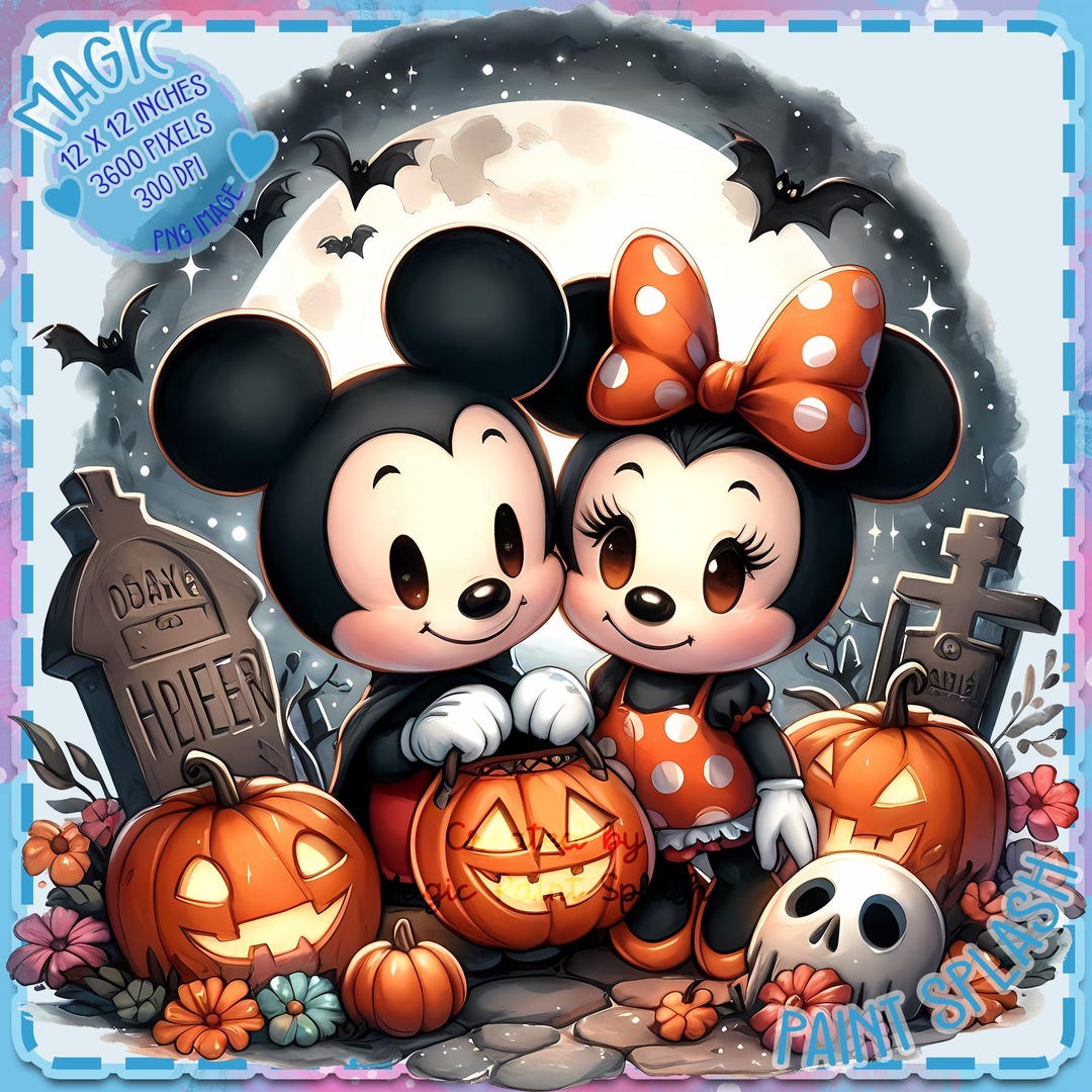 Halloween Mouse Watercolor Splash PNG Image, Clipart Images, Graphics ...