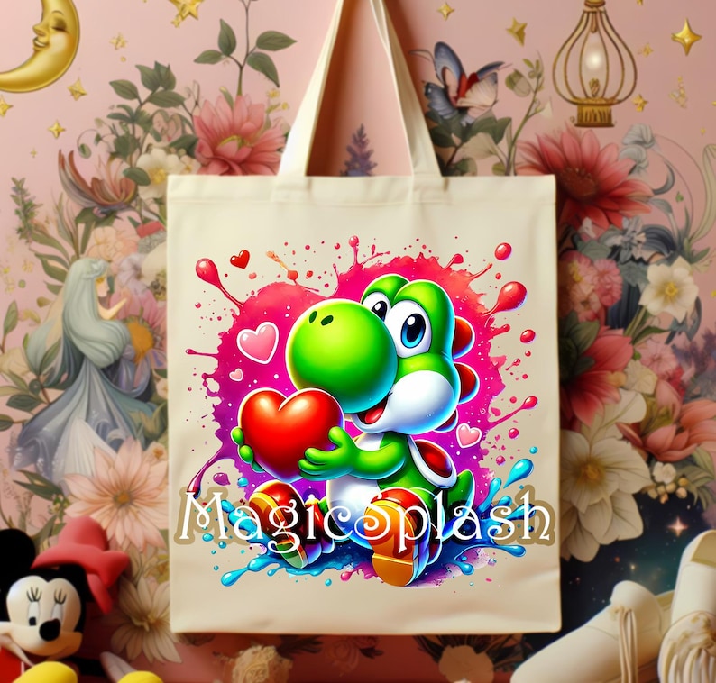 Yoshi Valentine PNG: Watercolor Dragon Clipart (digital Download) - Etsy