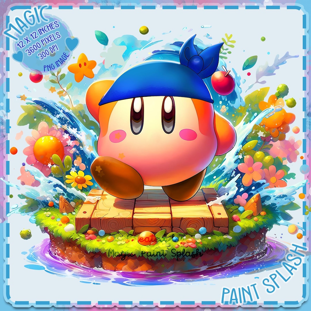 Waddle Dee Level Watercolor Splash, Clipart Images, Graphics and ...