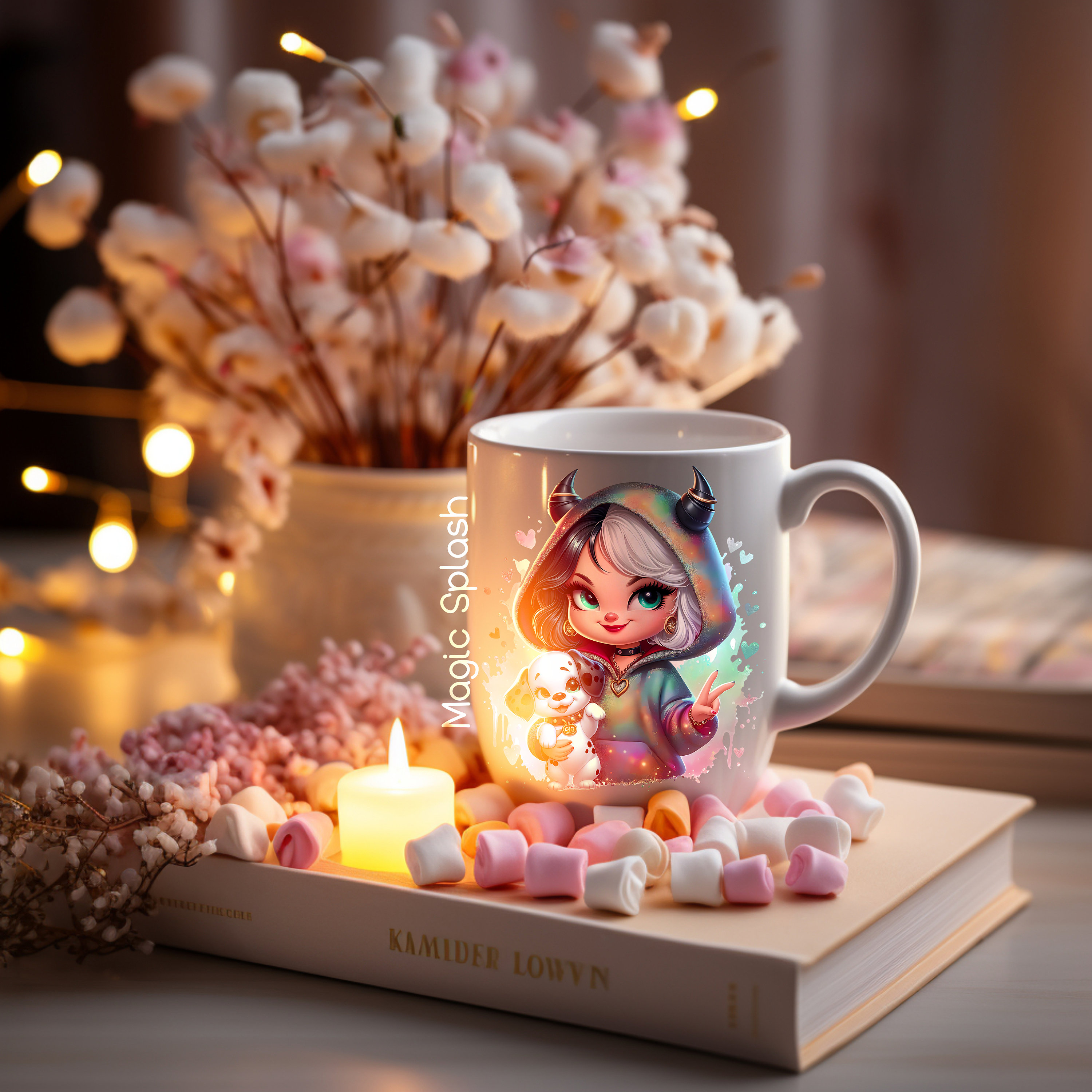 Chibi Cruella PNG Clipart, Cute Dalmatian Girl Sublimation Art for DIY ...