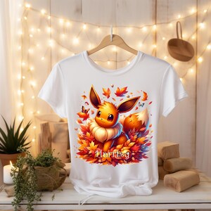Fall Time Eevee Watercolor Splash, Clipart Images, Graphics and Artwork ...